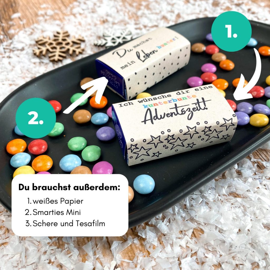 Kleines Geschenk mit Smarties | Pappyra | Shop